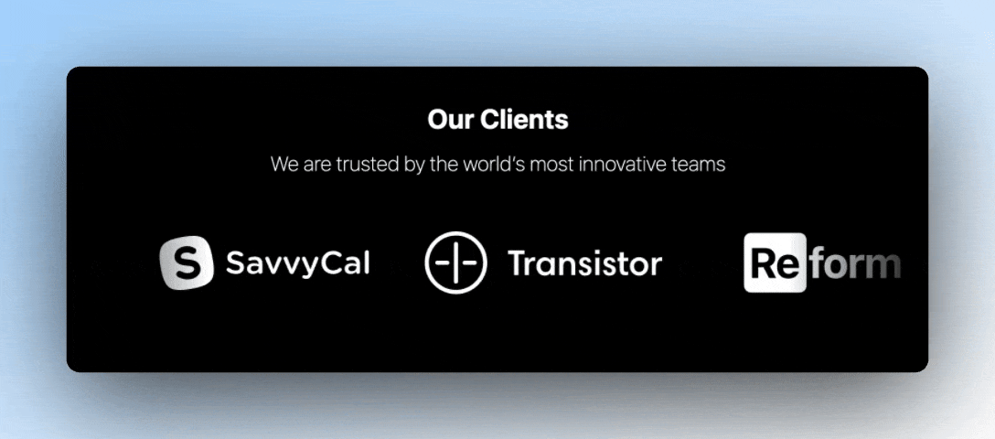 Infinite Carousel With Tailwindcss With Animations